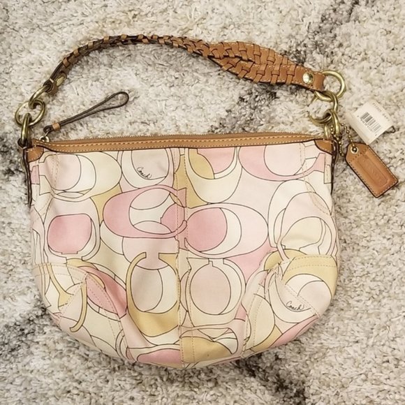 Coach | Bags | Coach Signature Bag With Braided Leather Strap | Poshmark